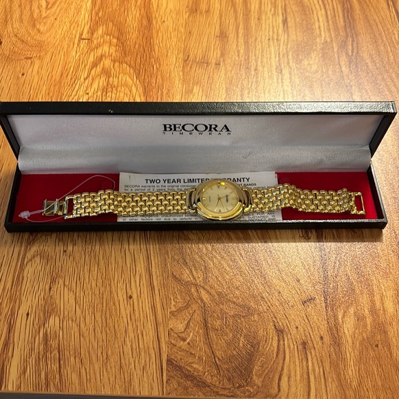 Becora | Accessories | Nwt Becora Timewear Gold Watch | Poshmark
